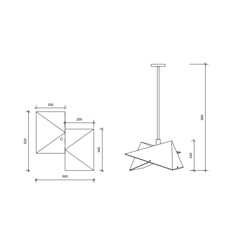 TRIANGULAR PRISM PENDANT LIGHT | Hanging Lights | Arcedior