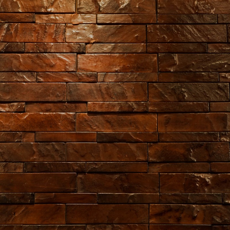 LeatherStone Ledge Burnt Orange | Wall Cladding | Arcedior
