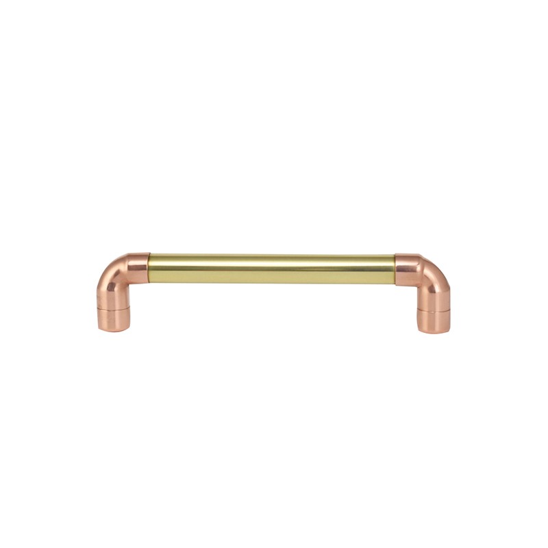 Brass U Pull Handle With Copper Detail | Handles | Arcedior